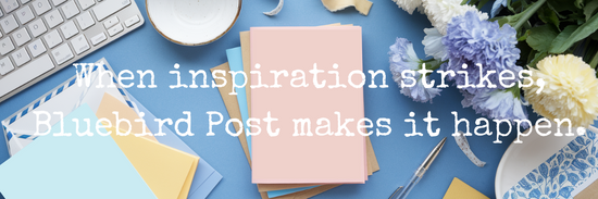 Bluebird Post -- Minimalist Encouragement Cards
